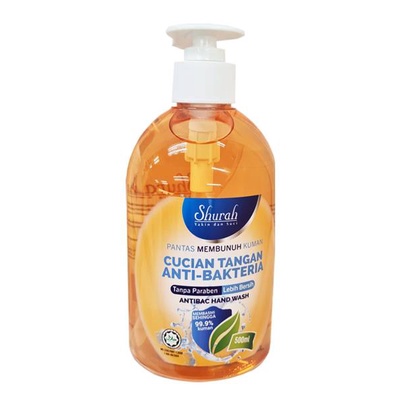 Shurah Hand Wash Anti-Bakteria Antibacterial Hand Soap (Paraben Free ...