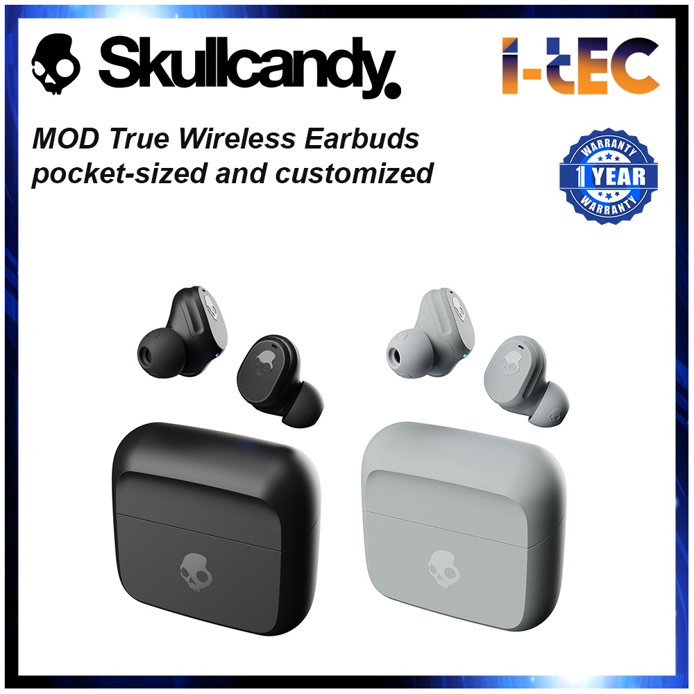 Skullcandy MOD True Wireless pocket-sized and customized | Shopee Malaysia