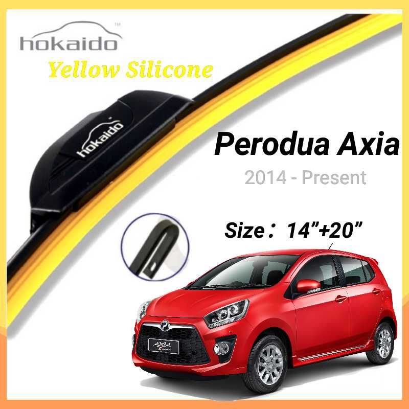 Perodua Axia 2014 - Present Original Hokaido Silicone Wiper Blade (1SET ...