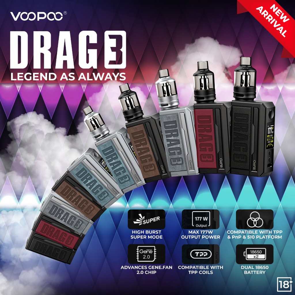 Original voopoo drag 3 177w pod mod kit original voopoo drag 3 177w pod ...