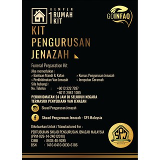Kit Lengkap Pengurusan Jenazah SPJM (Funeral Preparation Kit) | Shopee ...