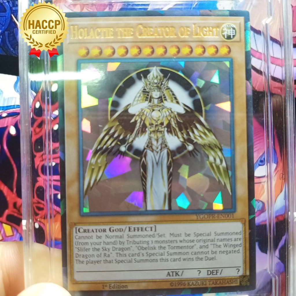 Yugi Muto Card Holactie the creator of light Horakhty Yugioh 1458 D5 63 ...