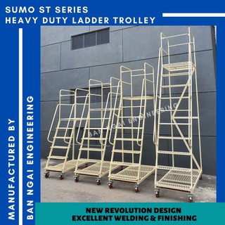 SUMO ST7, 7 Feet, 350kg Heavy Duty Fully Welded Ladder Trolley Steel ...