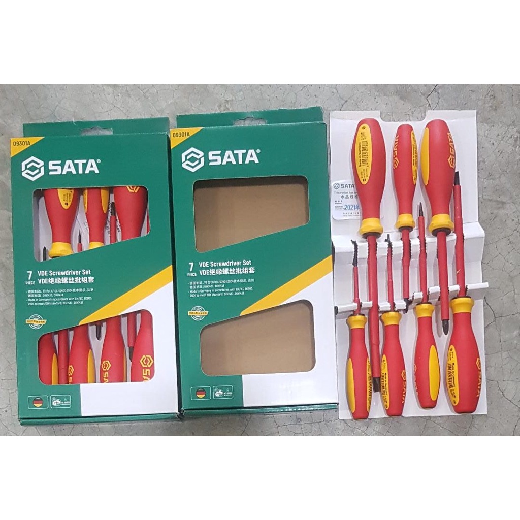 SATA 09301A 7PC COMBINATION INSULATED SCREWDRIVER SET | Shopee Malaysia