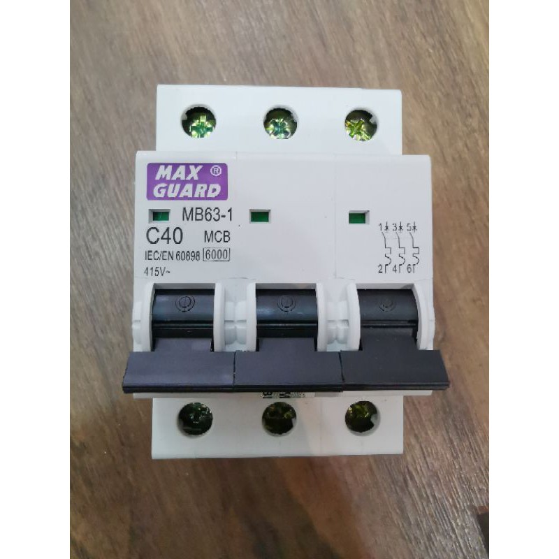 Maxguard 3Pole MCB 20A/32A/40A/63A (Ready stock) | Shopee Malaysia