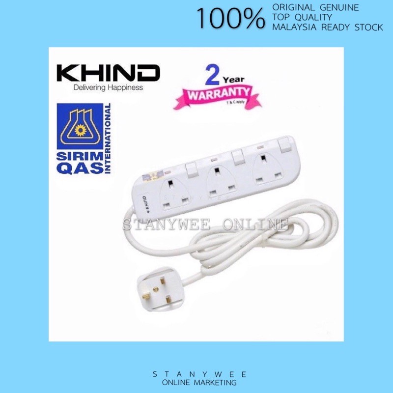 Khind Extension Socket Original / Trailing Socket (Malaysia ready stock ...