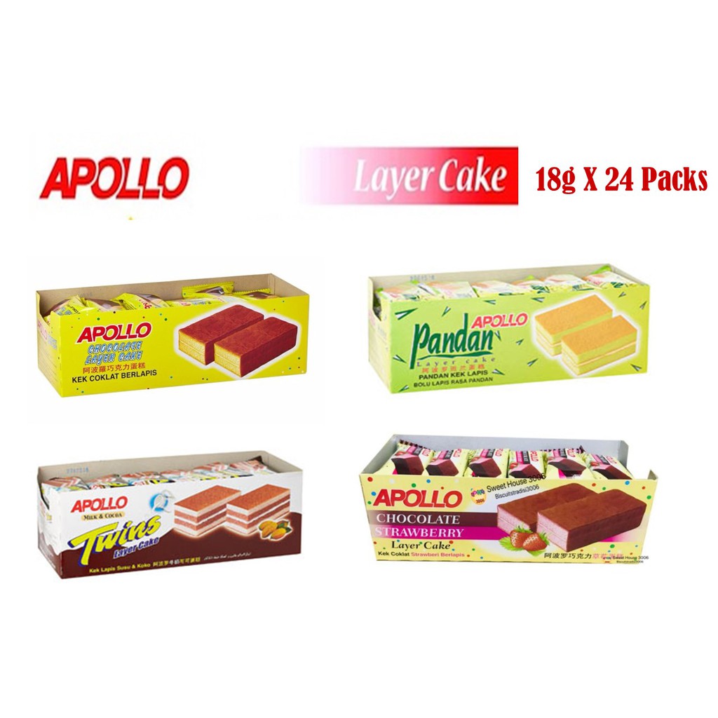 APOLLO Layer Cake (17g-18g) X 24 Packs. | Shopee Malaysia