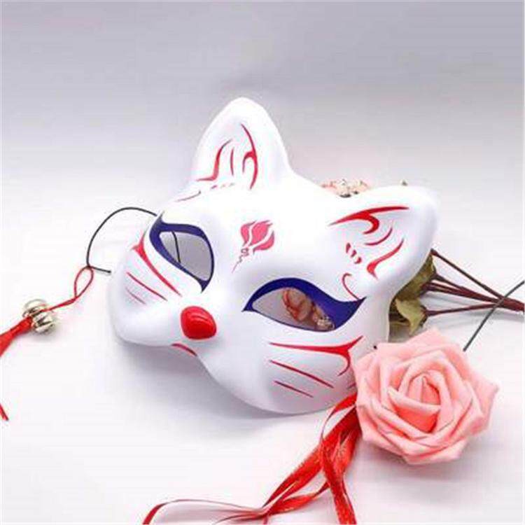 Topeng Halloween Cosplay Topeng Separuh Muka Tarian Kucing Muka Topeng ...