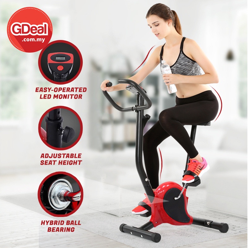GDeal Home Office Exercise Bike Gym Workout Fitness Sport Equipment ...