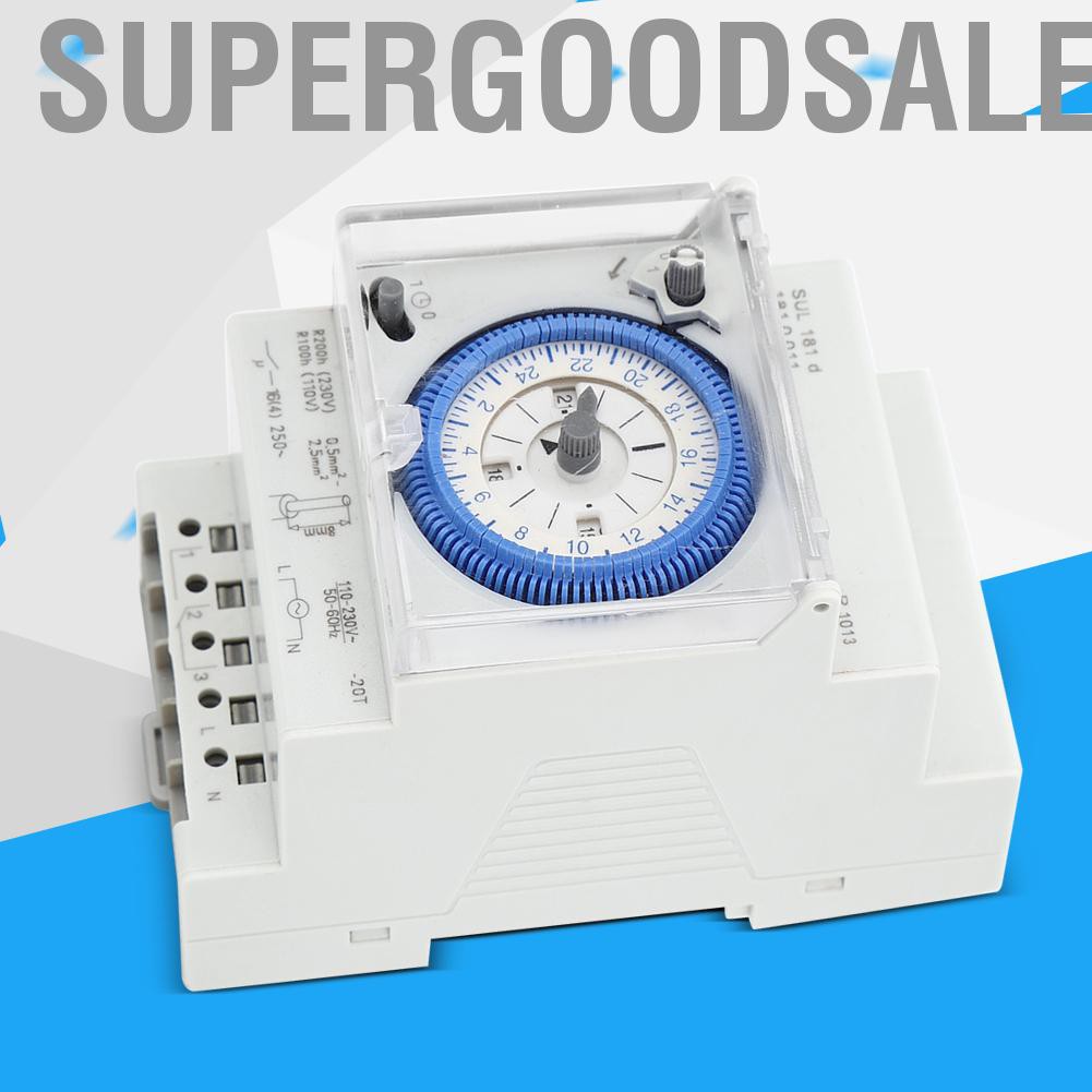Supergoodsales sul181d mechanical timer 15 minutes 24 hours time switch ...