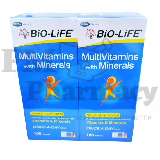 Bio-Life Multivitamins With Minerals (100'sx2) [Exp: 06/2023] | Shopee ...