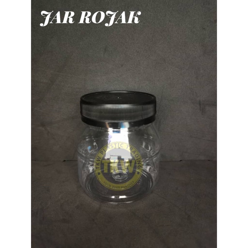 Balang plastik kecil / jar RN / bekas rojak 250ml / bekas sambal 250ml ...