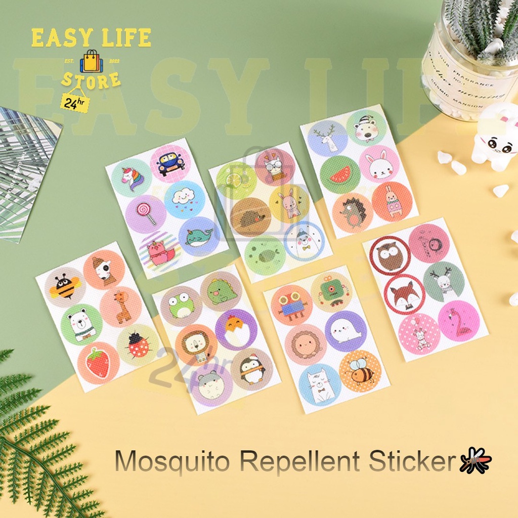 【ANTI-MOSQUITO】Plant Essential Oil Mosquito Repellent Stickers ...