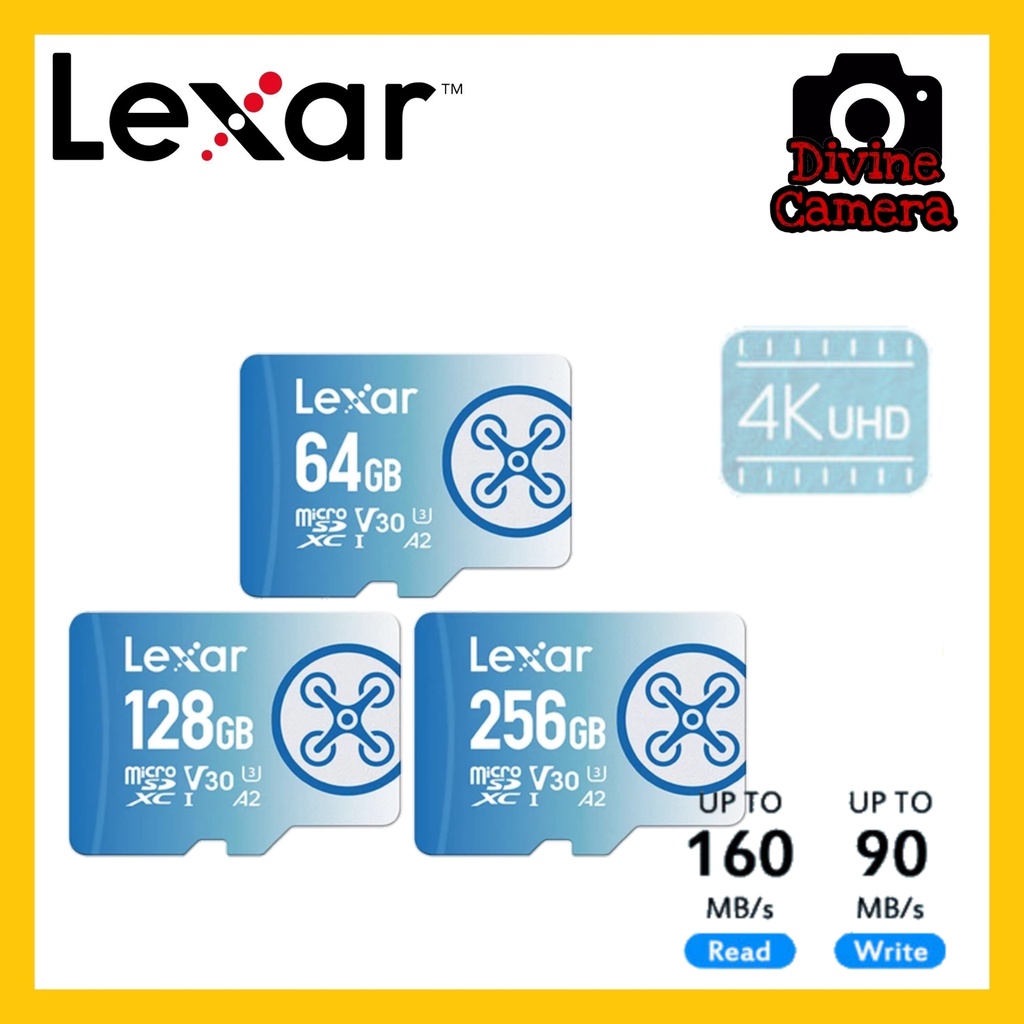 Lexar FLY microSDXC USH-I Card 256GB 128GB 64GB Memory Card A2 Micro SD ...