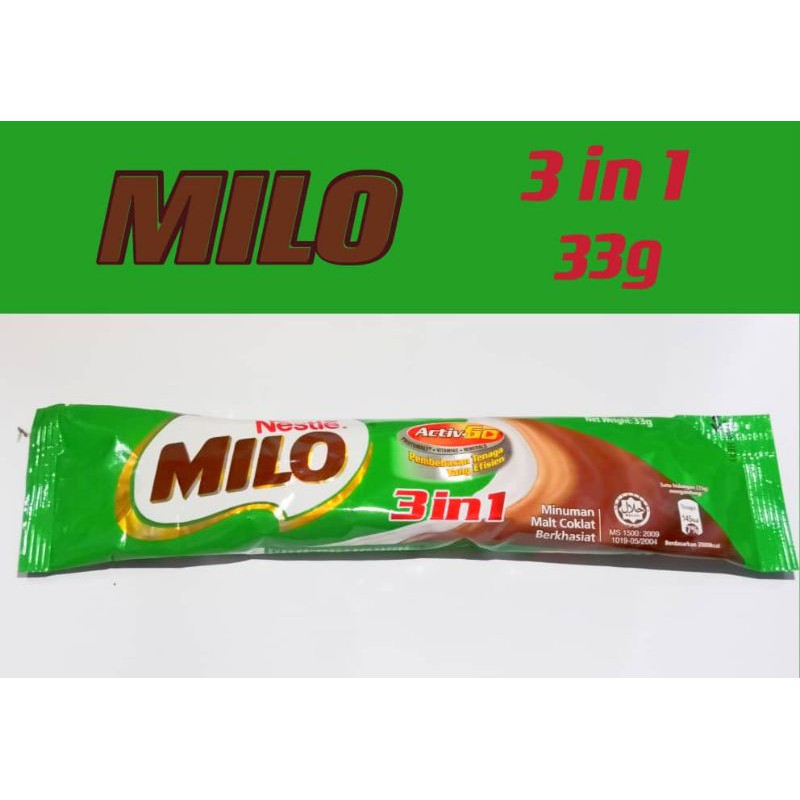Milo stick 3 in 1 (Nestle) | Shopee Malaysia