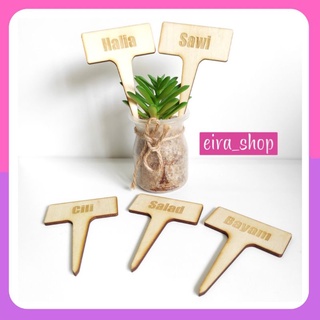 Plant Label Tag. Penanda Nama Pokok Murah & Cantik. Engraving Label Tag ...