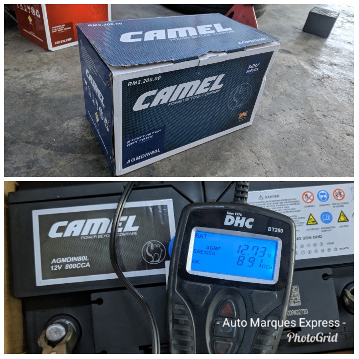 Audi A6 Hybrid Battery - Camel DIN80 AGM - Mercedes Benz W176 W204 W205 ...