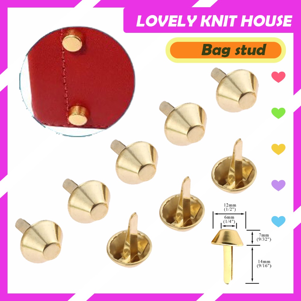 Bag Studs/Bag Feet Stud /Bag Base/Stud for bag base/ Tapak Kaki Beg ...