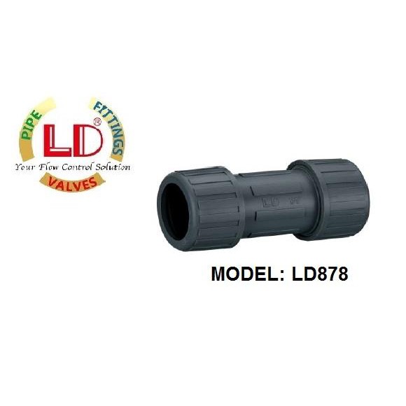 LD PVC Compression Coupling for Pipe (GI / Stainless Steel / PVC) ( 1/2" ~ 2") | Shopee Malaysia
