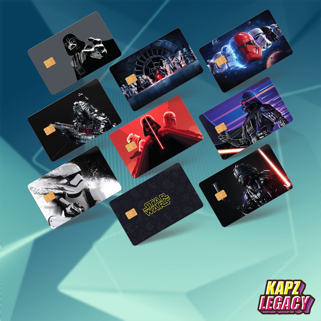 KapzLegacy Star Wars ATM Bank Sticker Card Cover Access Touch n Go Skin ...