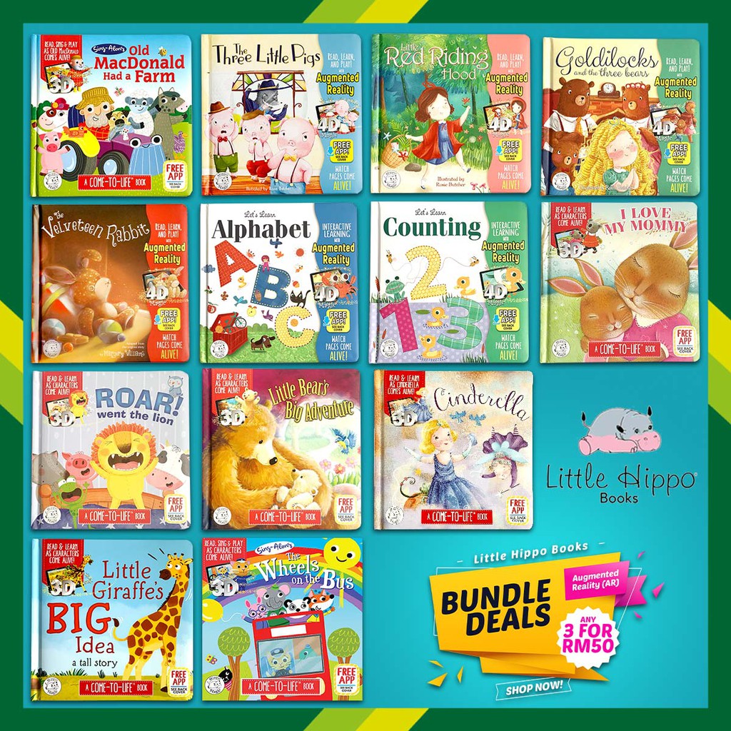 [BOOK] LITTLE HIPPO Read, Learn, and Play! with Augmented Reality | Shopee Malaysia