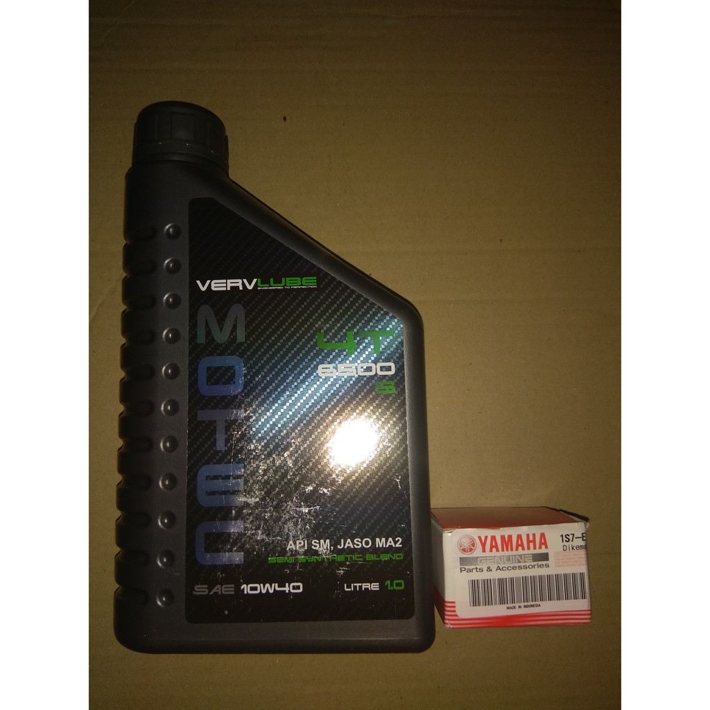 VX MOTEC 10W40 SEMI SYN 1L + OIL FILTER YAMAHA Max 3000km | Shopee Malaysia