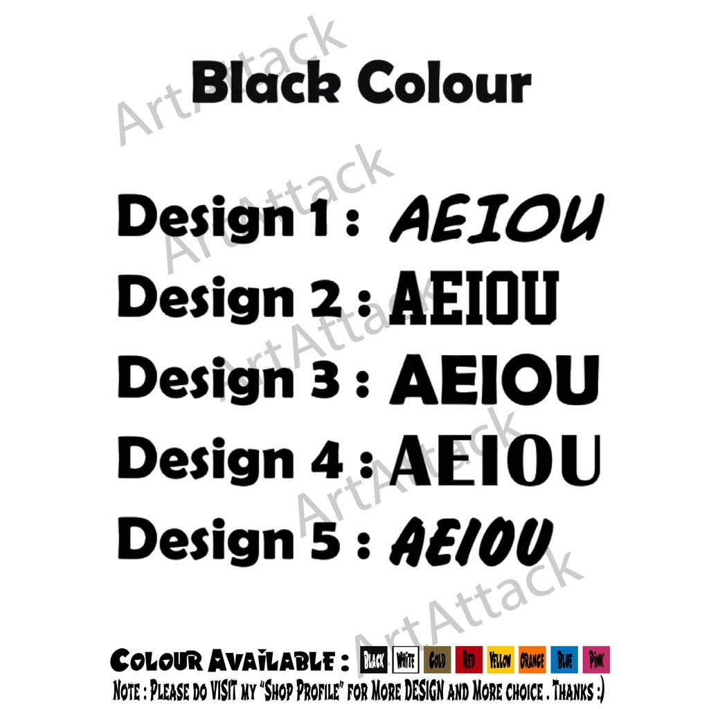 [READY STOCK] A4 Size Vocal Alphabet Sticker for Aqua Bobo Balloon ...