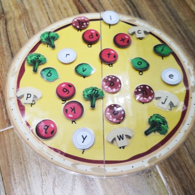 Alphabet Recognition-Pizza Alphabet Matching Montessori Early Learning ...
