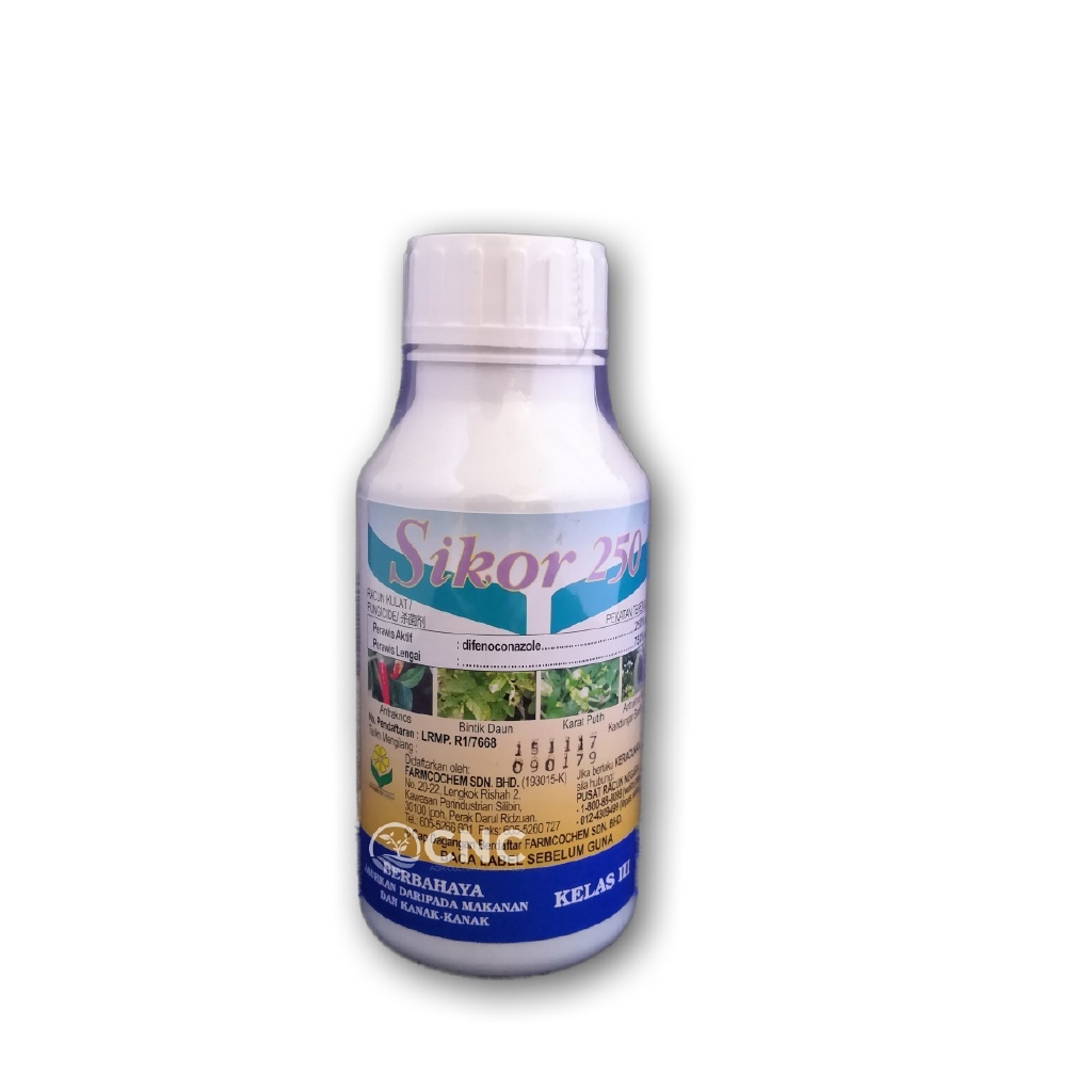 500ML Sikor 250 Farmcochem Difenoconazole 25.0% Racun Kulat Durian ...