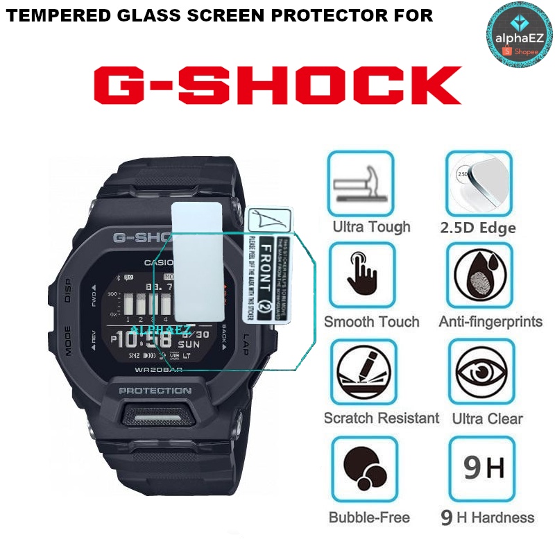 Casio G-Shock GBD-200-1 Series 9H Watch Tempered Glass Screen Protector ...