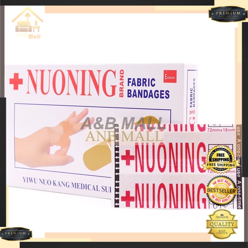 First Aid Fabric Bandage Plaster Handyplast Nuo Ning 50pcs | Shopee ...