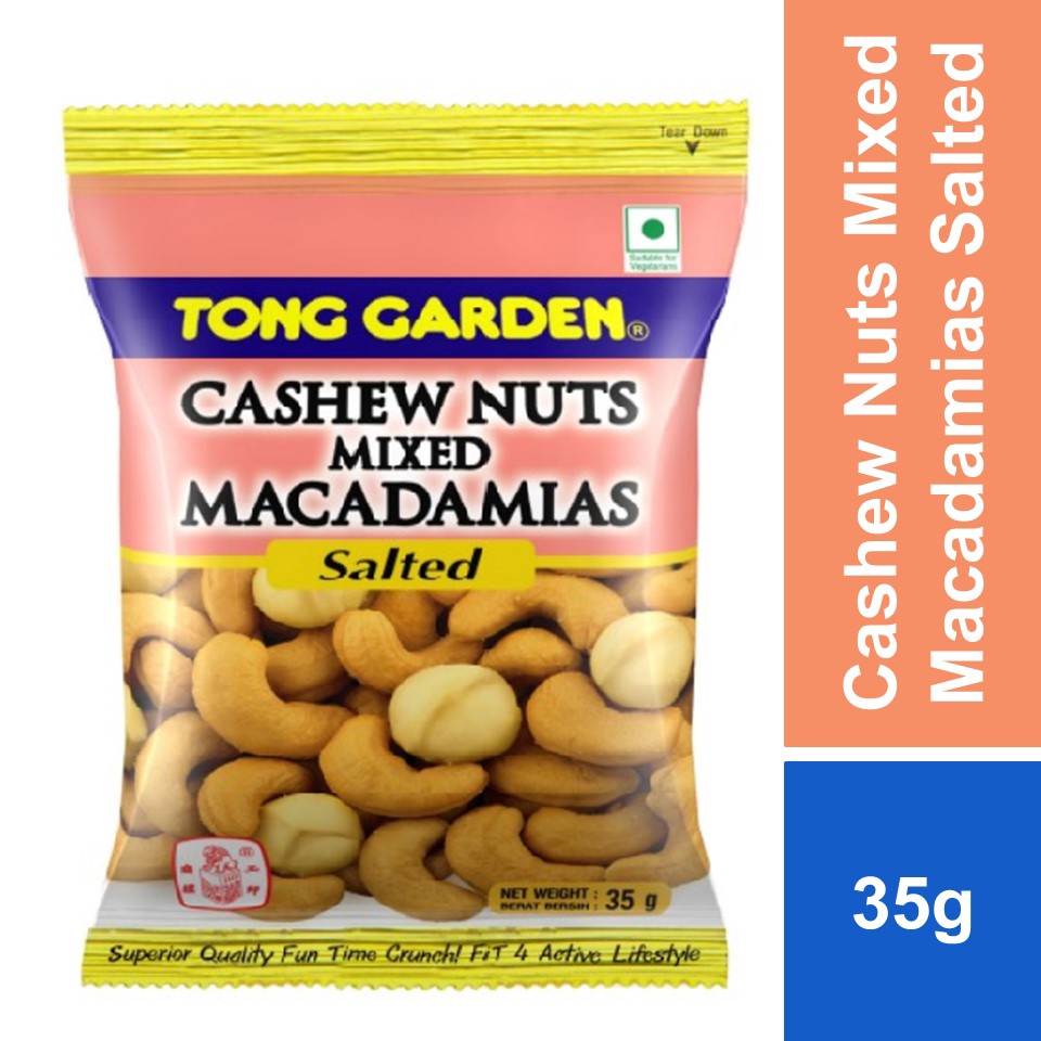 Tong Garden Cashew Nuts Mixed Macadamias Salted 35g | Shopee Malaysia