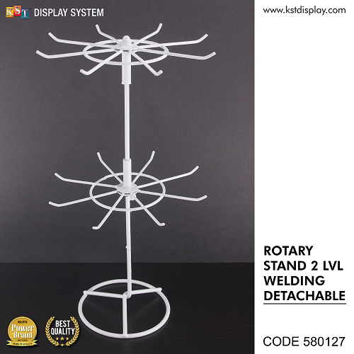 Metal Rotating Rack Display Stand 2 Layers Countertop Wire Rack Display ...
