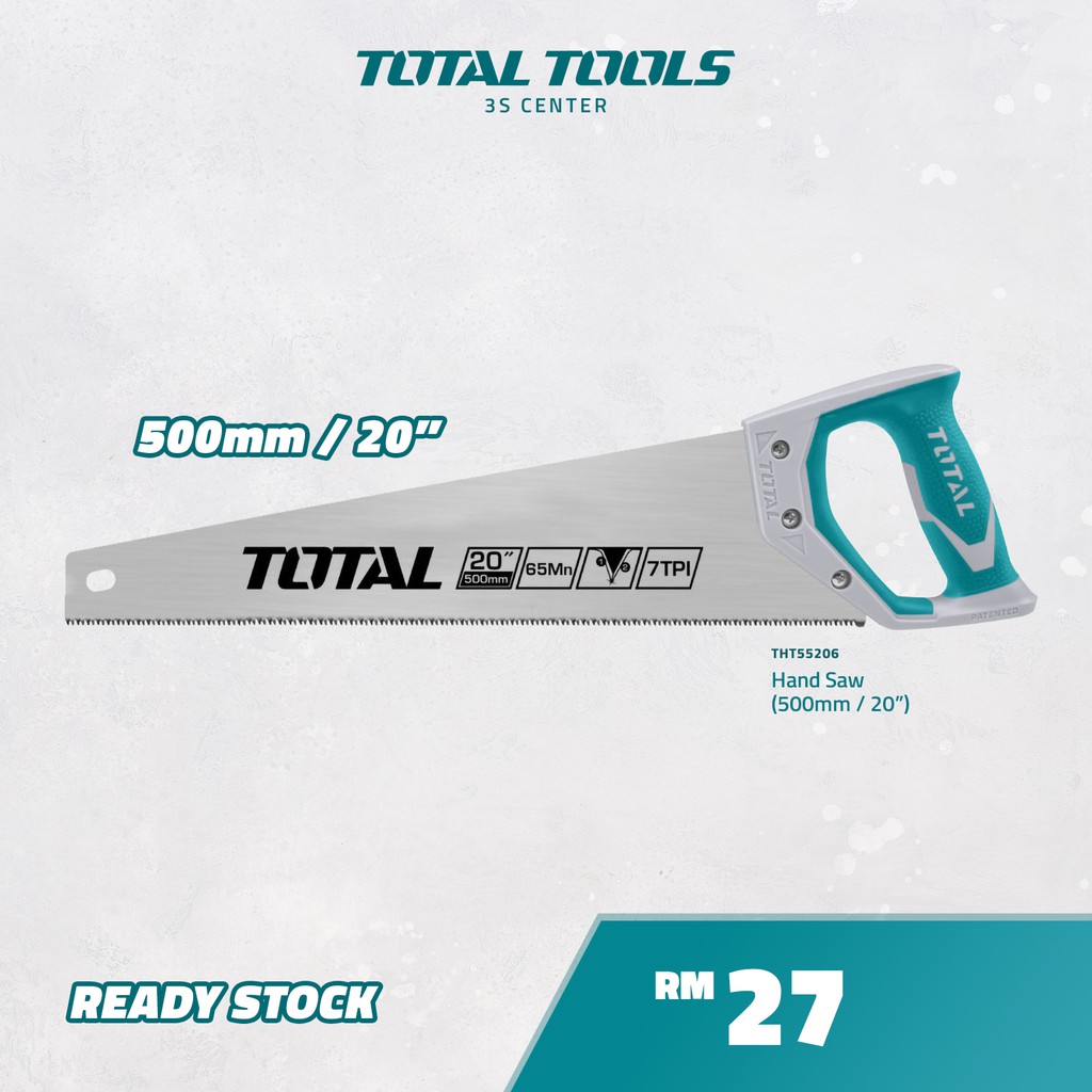 TOTAL Hand Saw (500mm / 20") - THT55206 | Shopee Malaysia