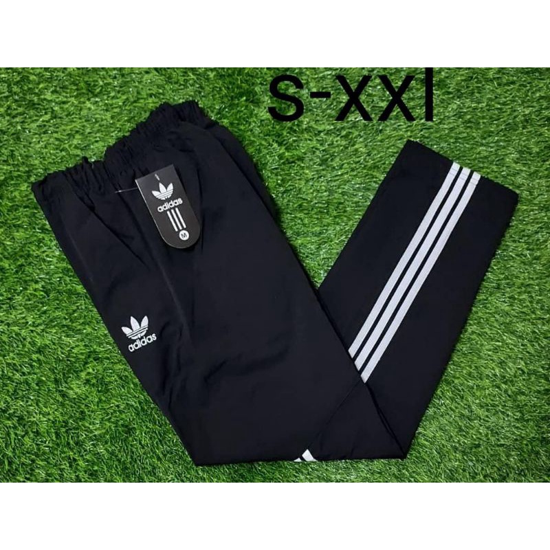 AD Slim Fit Tracksuit Panjang/ Seluar Tracksuit Tiga Line Bawah/ Slim ...