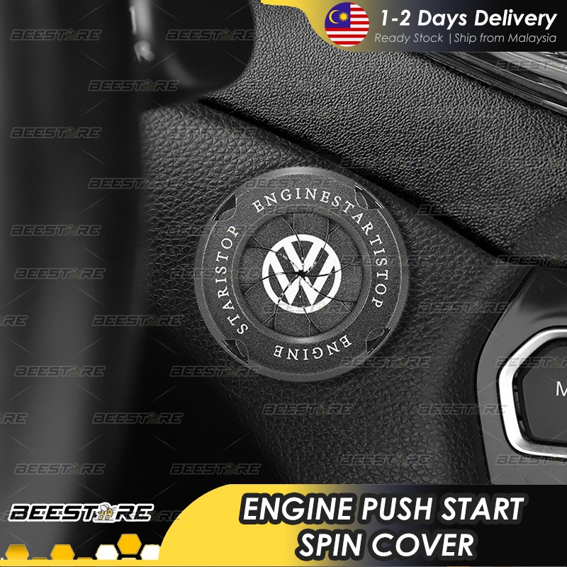 VOLKWAGEN Car Engine Push Start Stop Button Switch Spin Cover ...