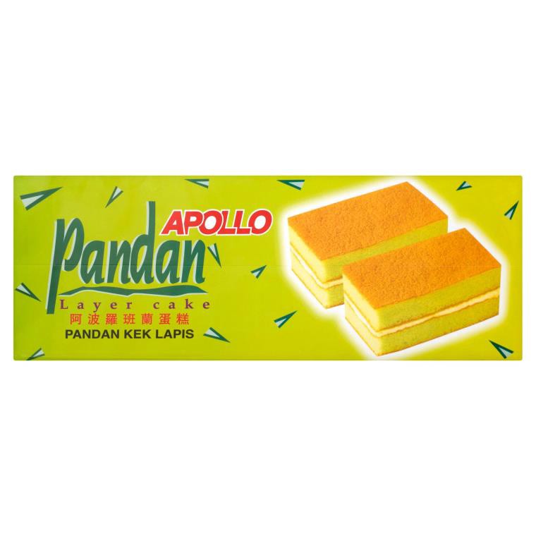 Apollo Pandan Layer Cake ( 18gram X 8pcs ) | Shopee Malaysia