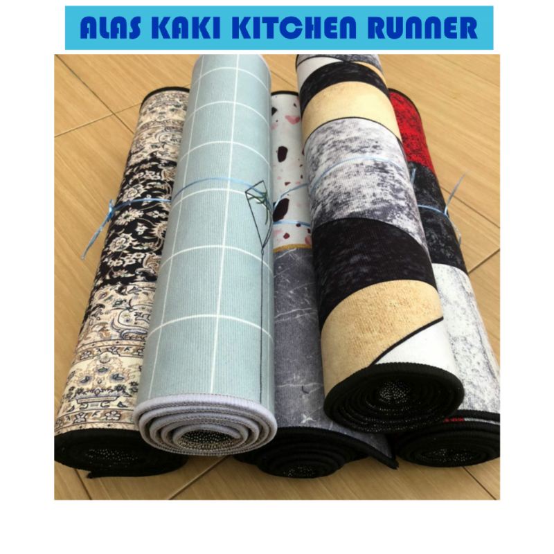 KITCHEN RUNNER ALAS KAKI DAPUR VIRAL 1 SET(2 PCS) | Shopee Malaysia