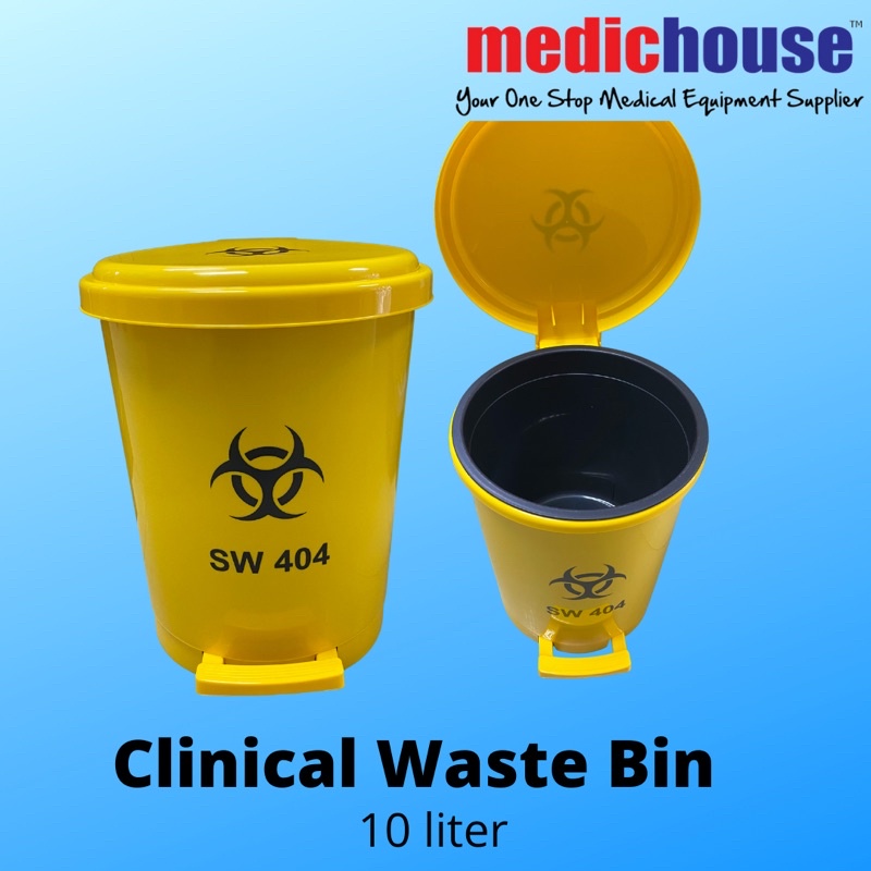 Clinical Waste Bin Pedal Operated 10 Liter | Shopee Malaysia