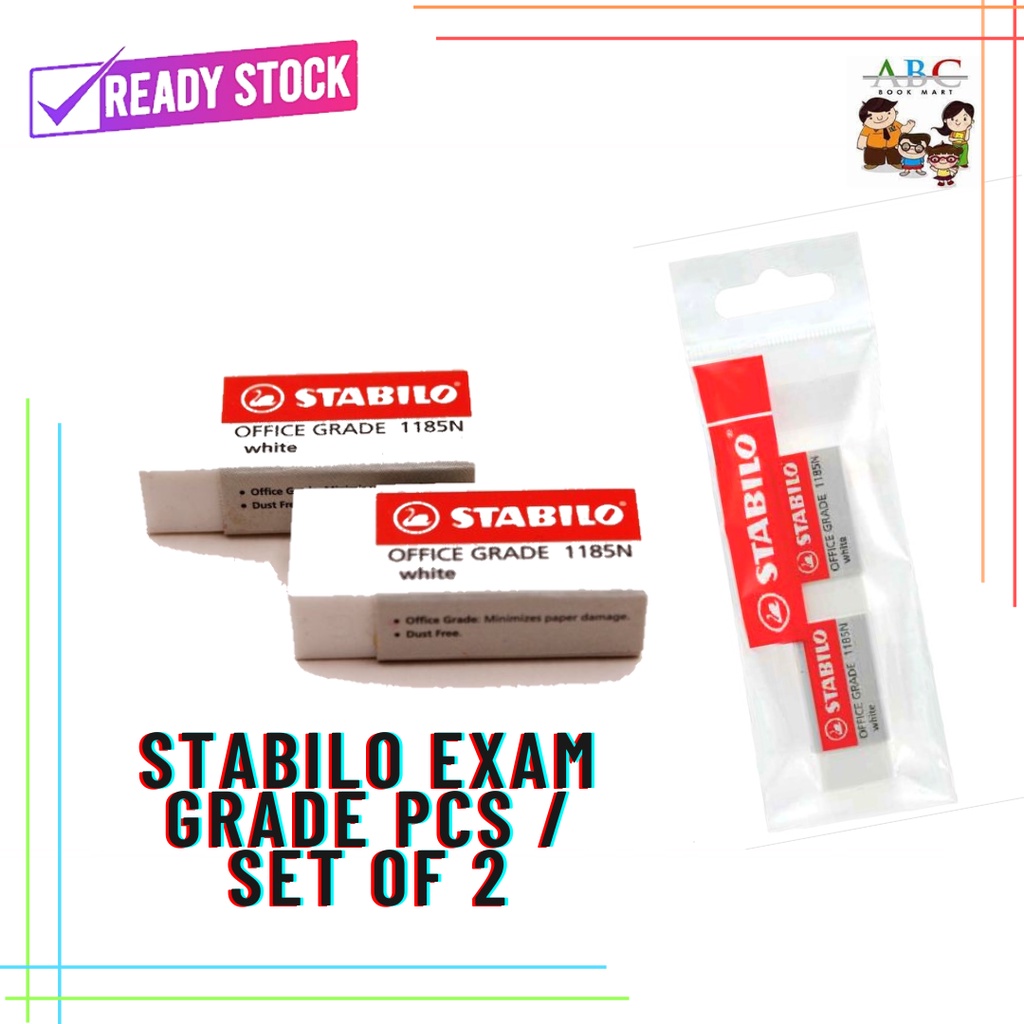 ( READY STOCK ) STABILO OFFICE GRADE 1185B WHITE ERASER | Shopee Malaysia