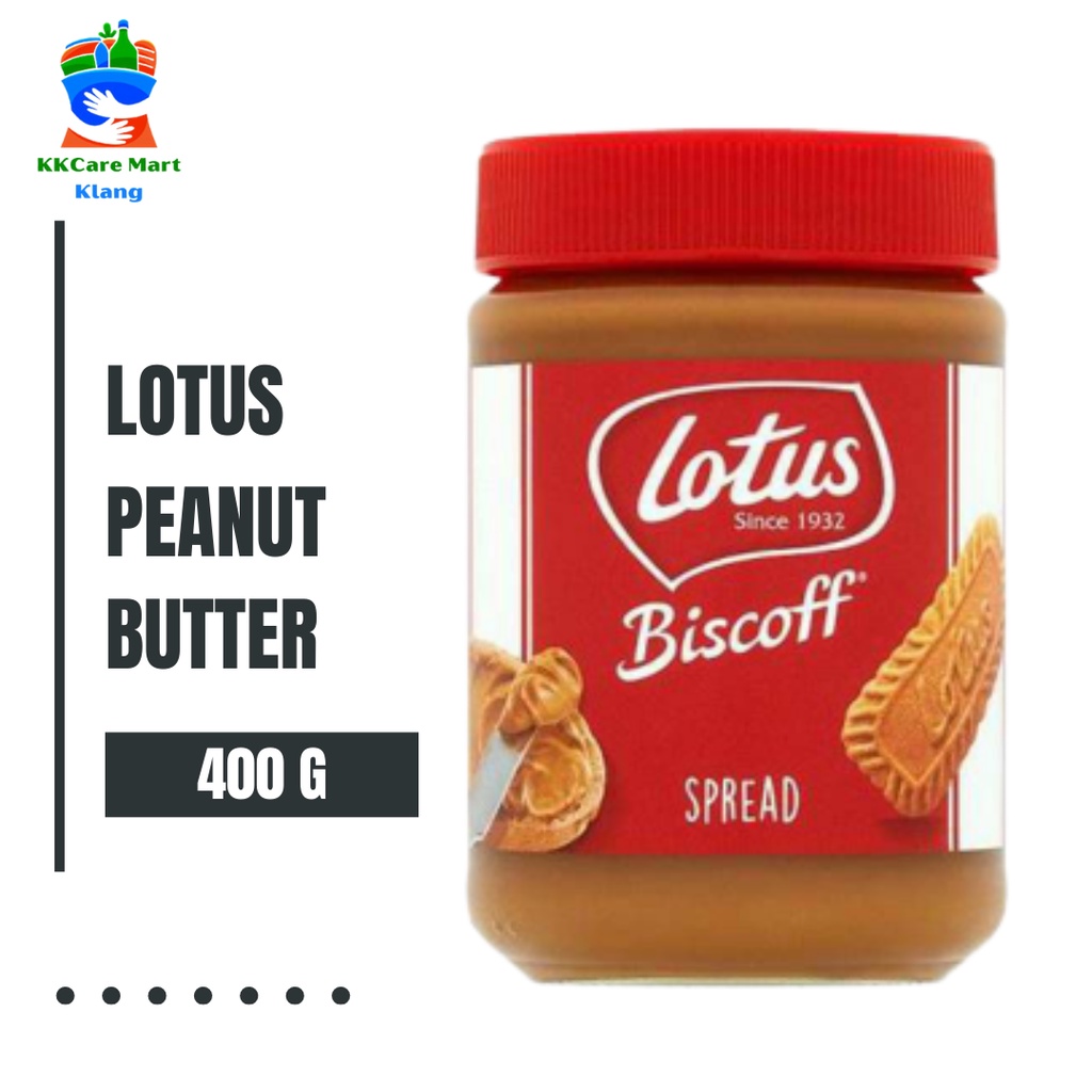 LOTUS BISCOFF - Peanut Butter Spread Smooth Mentega Kacang - 400g ...