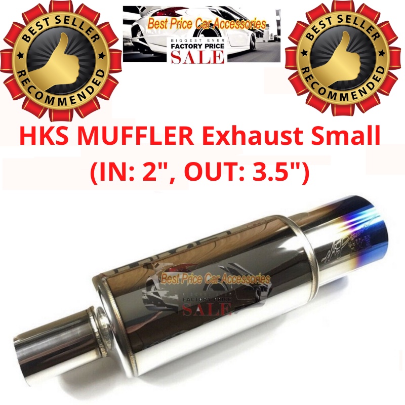Car HKS JASMA MUFFLER EXHAUST Stainless Steel Exhaust Small (IN: 2 ...