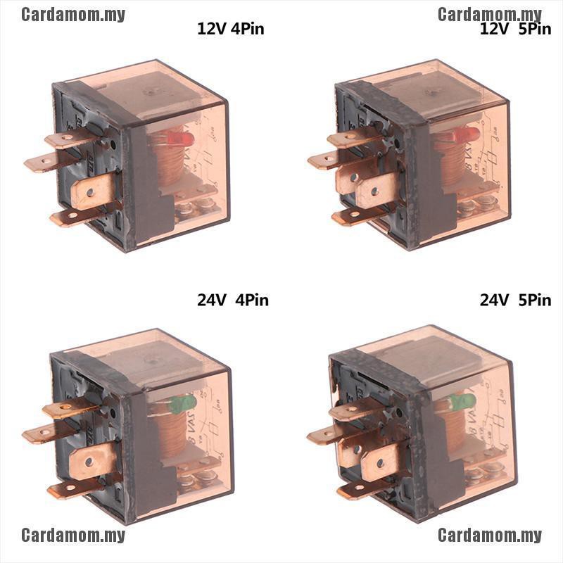 {carda} Waterproof Automotive Relay 12/24V 80A 4/5Pin SPDT Car Control ...
