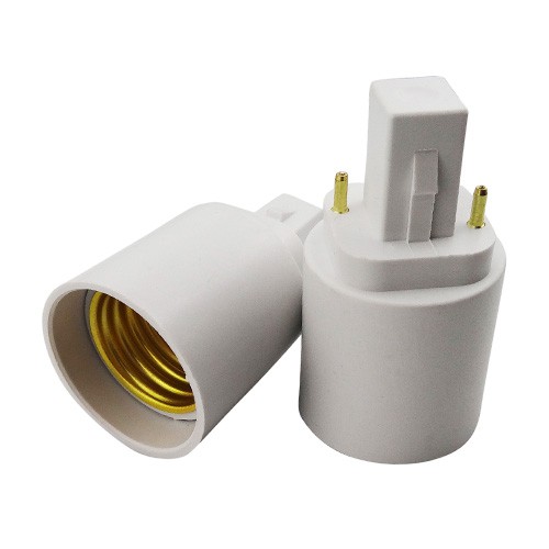PLC G24 Male to E27 Female Socket Base Light Bulb Lamp Adapter Holder ... PLC G24 Male to E27 Female Socket Base Light Bulb Lamp Adapter Holder ...