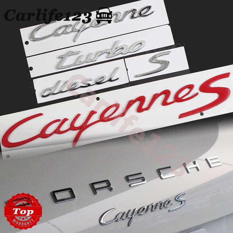 Porsche Cayenne Logo Rear Tail Turbo Diesel CayenneS Emblem Badge ...