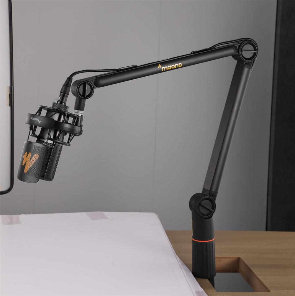 Maono BA90 Microphone Boom Arm Stand Microphone Suspension Boom Scissor ...