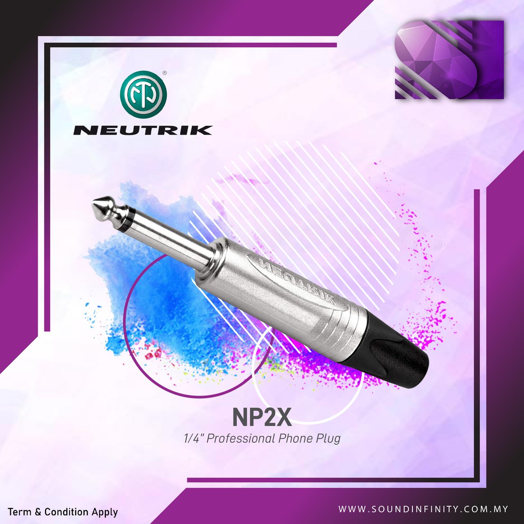 NEUTRIK NP2X 1/4" Mono Phone Plug (Neutrik) | Shopee Malaysia