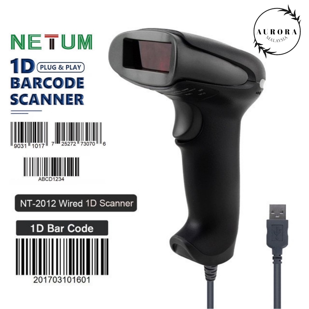 NETUM Barcode Scanner USB Wired Handheld Stock Inventory Scan SKU ...