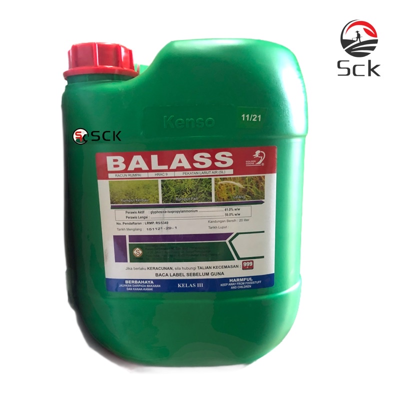 Balass 20Liter/glyphosate isopropyl ammonium 41%/Racun Rumput(Racun ...