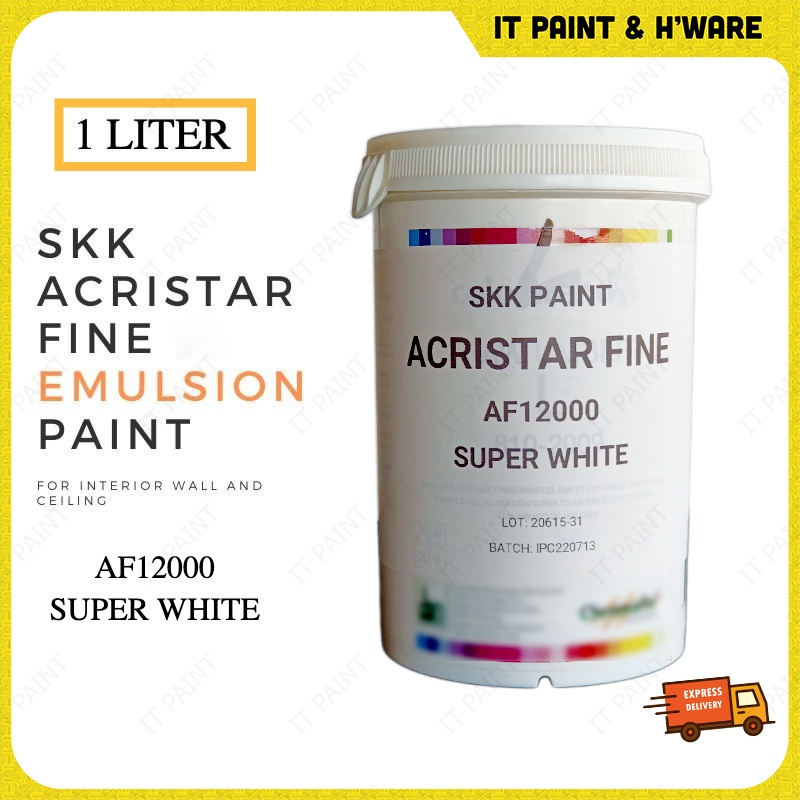 [1 Liter] SKK Acristar Fine Pro White & AF12000 Super White Emulsion ...